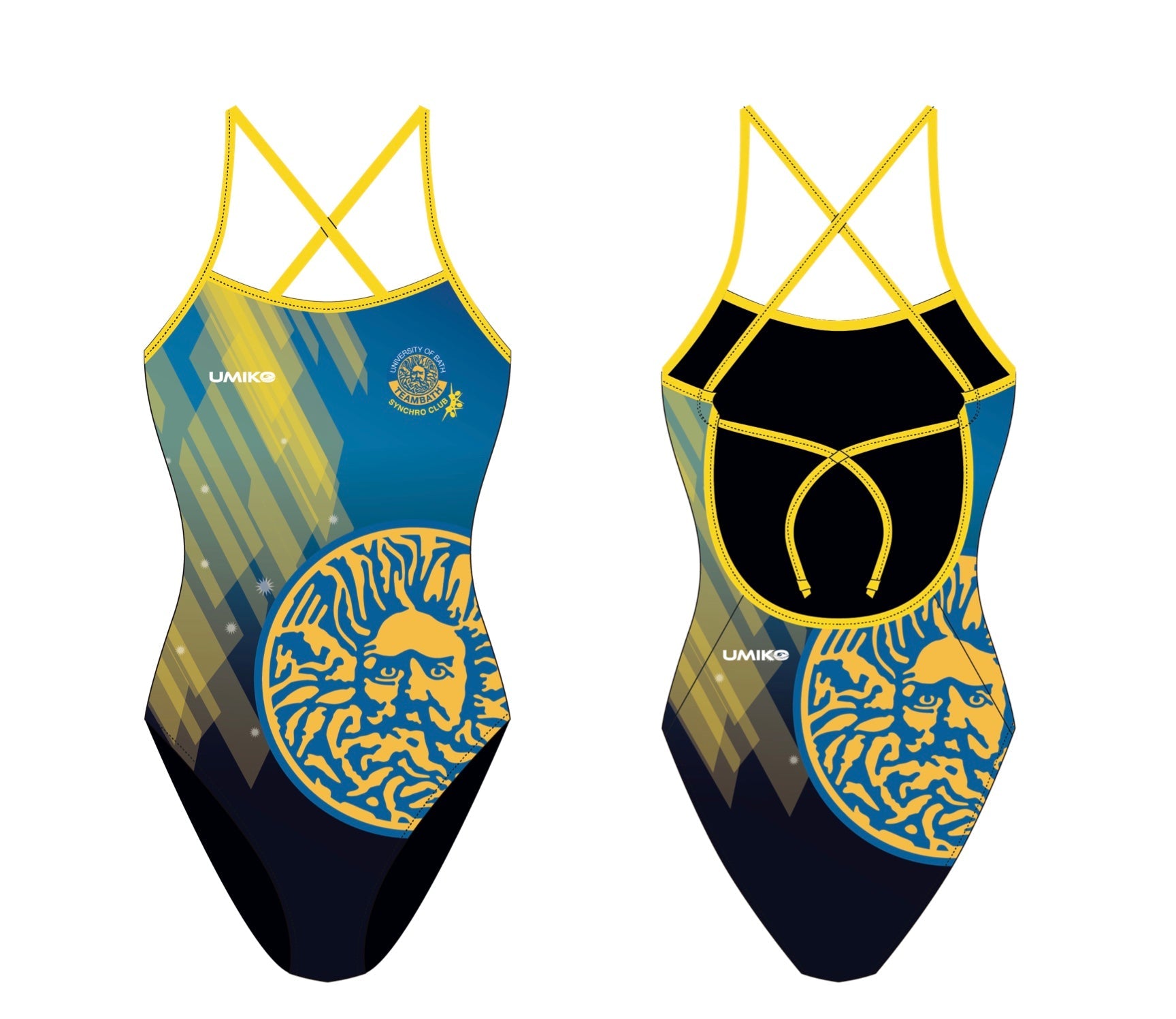 TeamBath Artistic Swimming Club - Tie Back swimming costume - Umiko ...