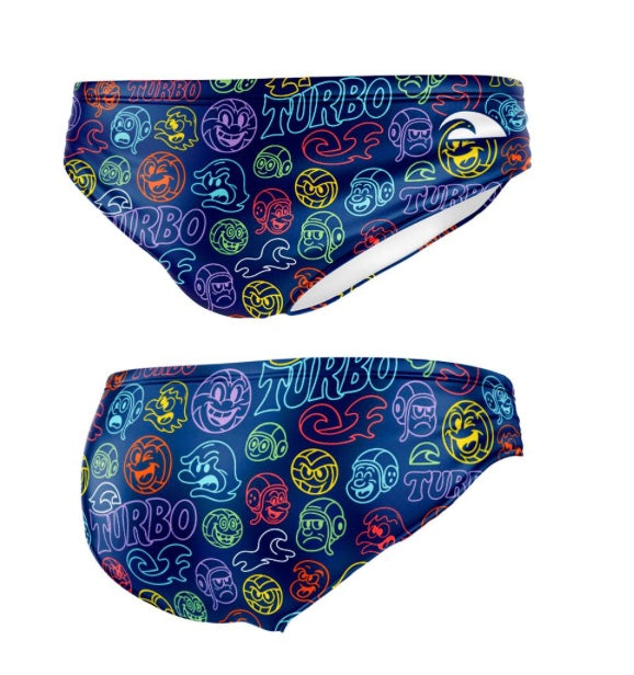 Turbo - WATER POLO Trunks - Funky Splash – Wyvern Swimwear