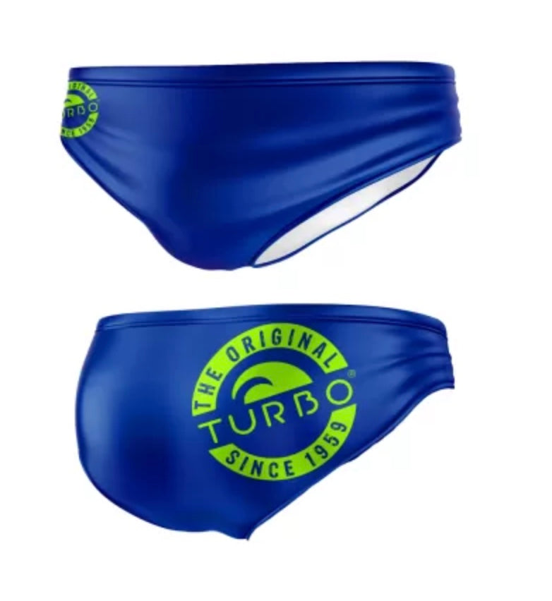 Turbo - WATERPOLO Trunks - Original Turbo - Navy – Wyvern Swimwear
