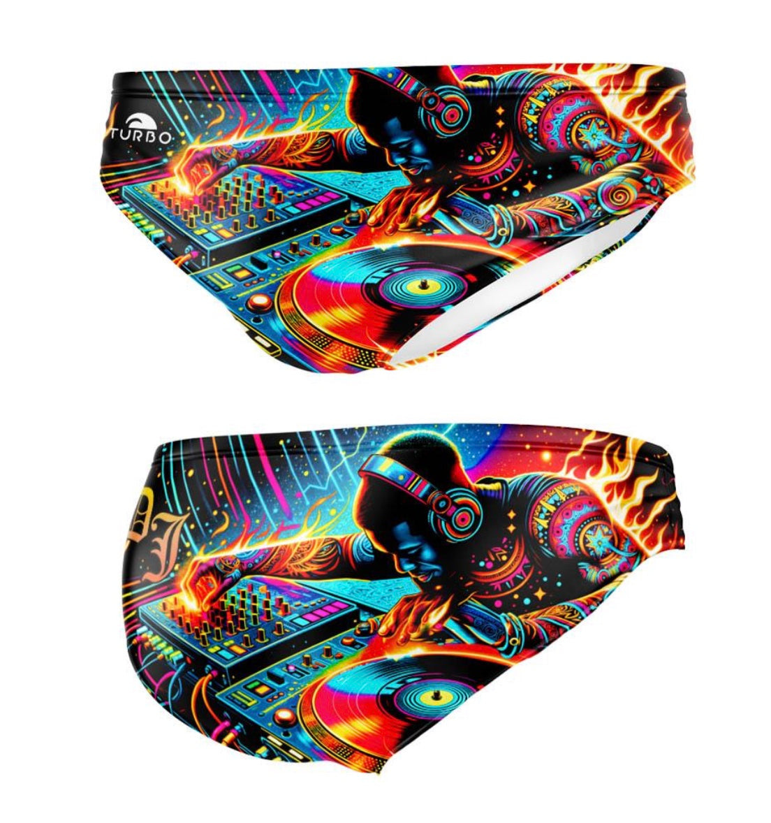 Turbo - WATER POLO Trunks - DJ On Fire – Wyvern Swimwear