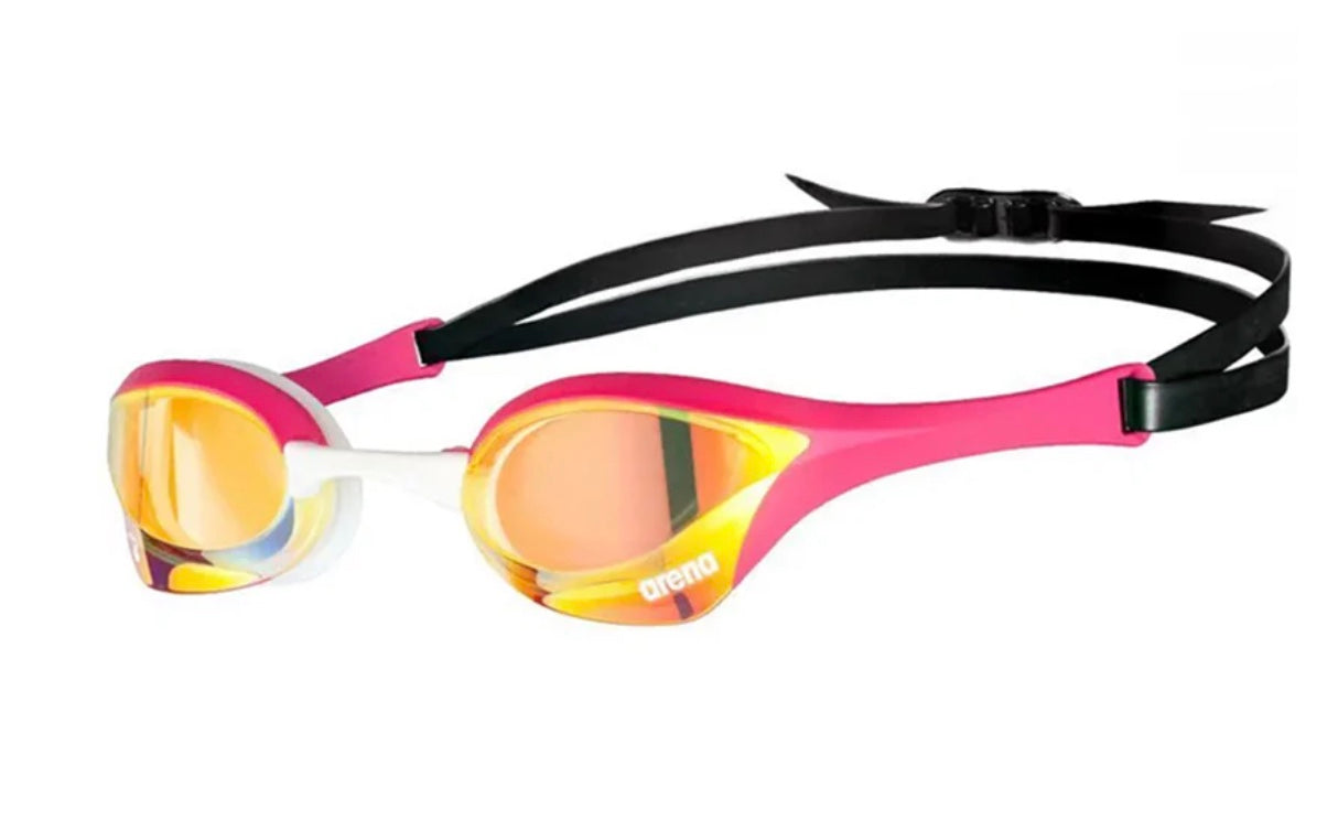 Arena Cobra Ultra Swipe Mirror - Yellow Copper / Pink – Wyvern Swimwear