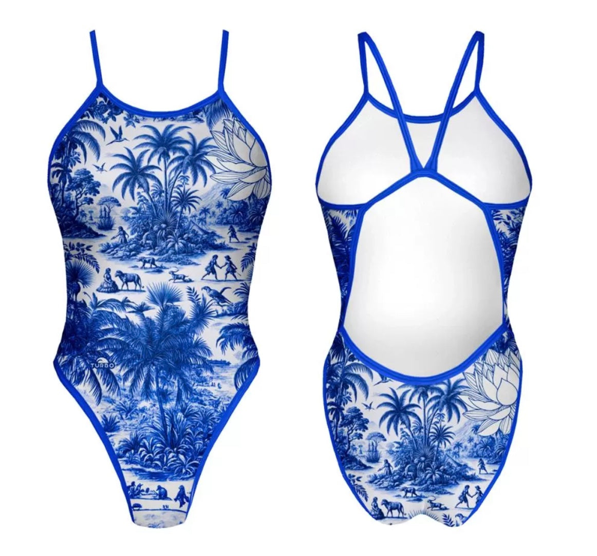 Turbo - Revolution Swimming costume - White Lotus – Wyvern Swimwear