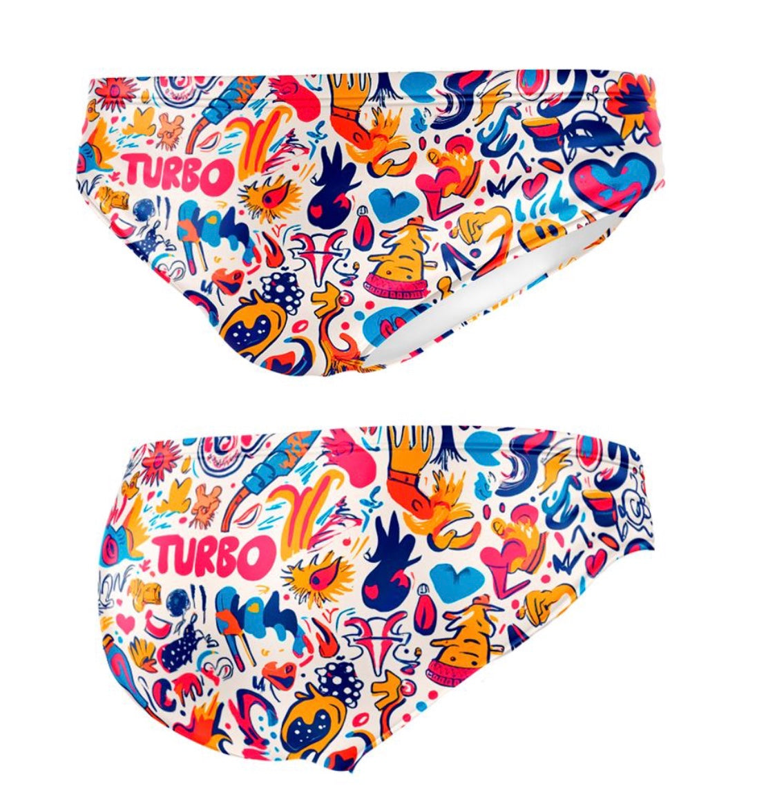 Turbo - WATER POLO Trunks - Doodles – Wyvern Swimwear