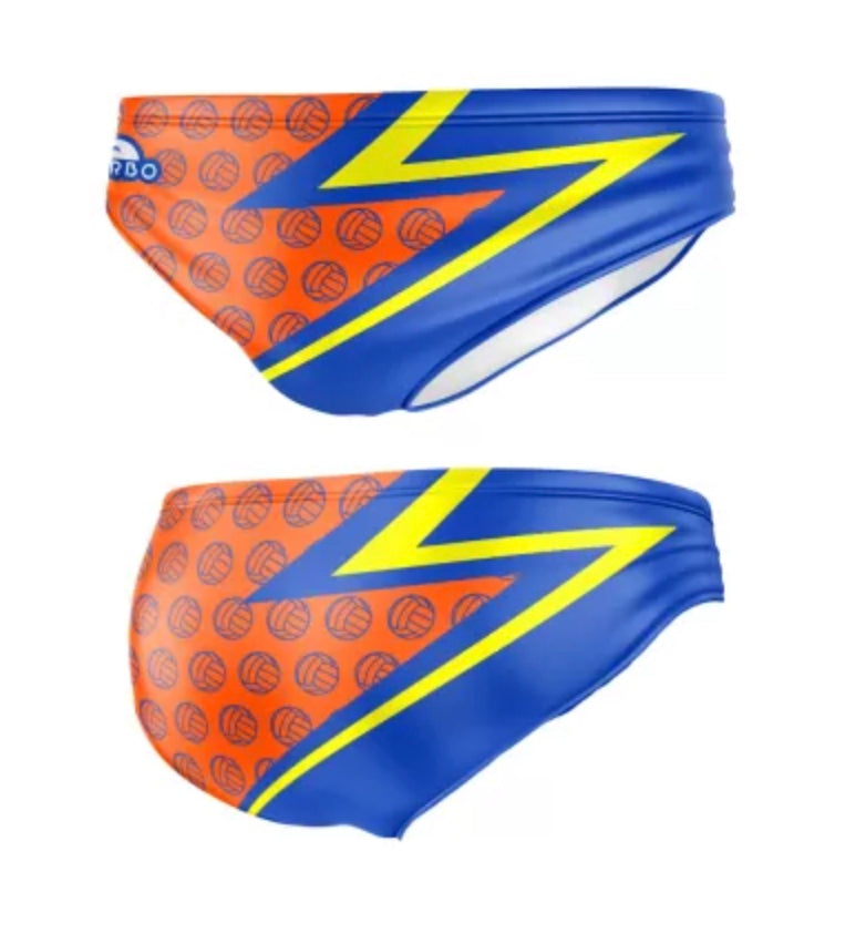 Turbo - WATERPOLO Trunks -Zig Zag Neon – Wyvern Swimwear